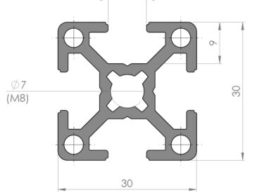 Perfil de Alumínio Estrutural • Alumaker