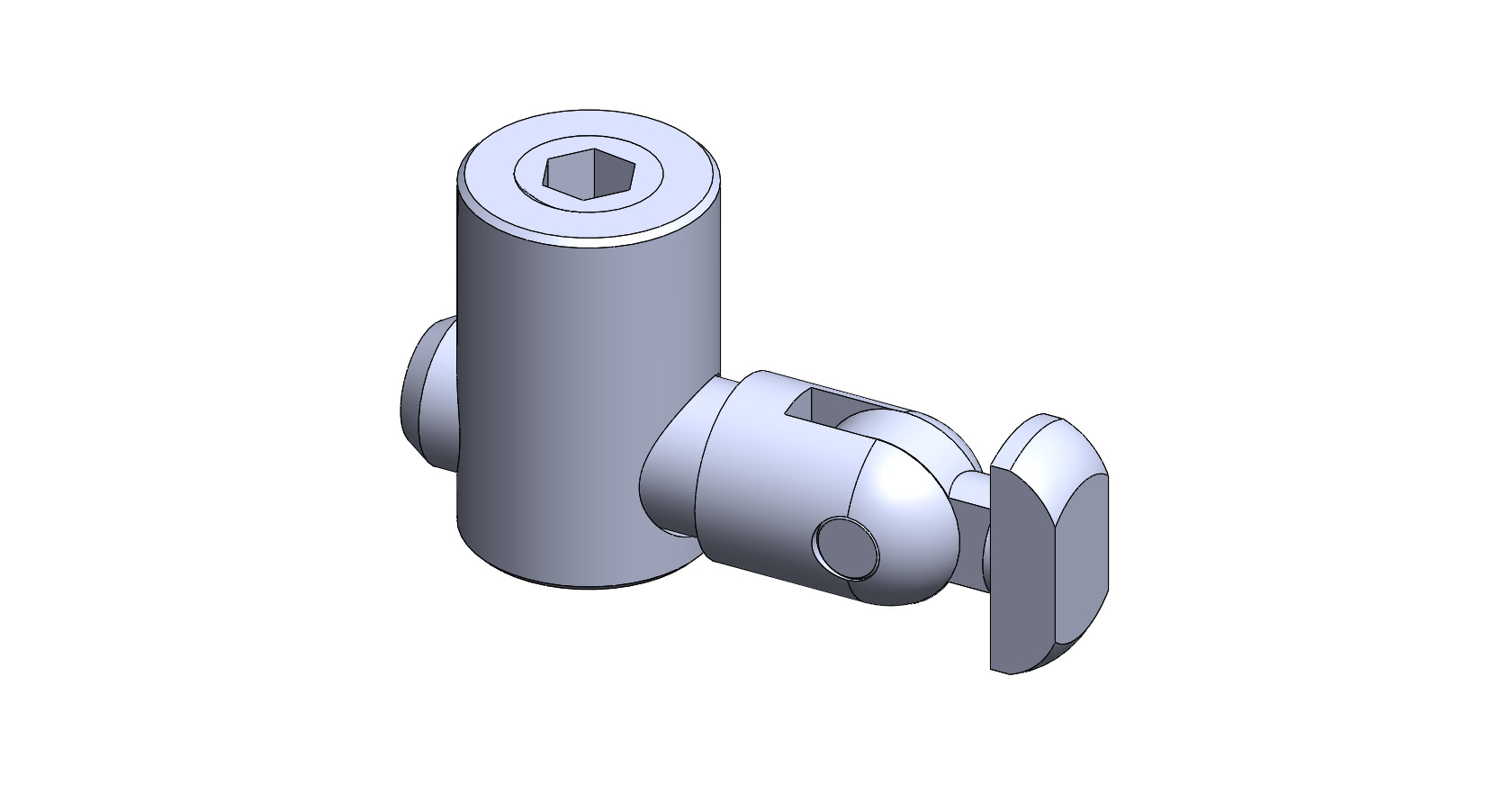 Conector Angular Vertical Para Perfil de Alumínio - Base 40 • Alumaker